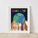 Printable, Together Diversity Poster, Earth Hands Print, Diversity ...