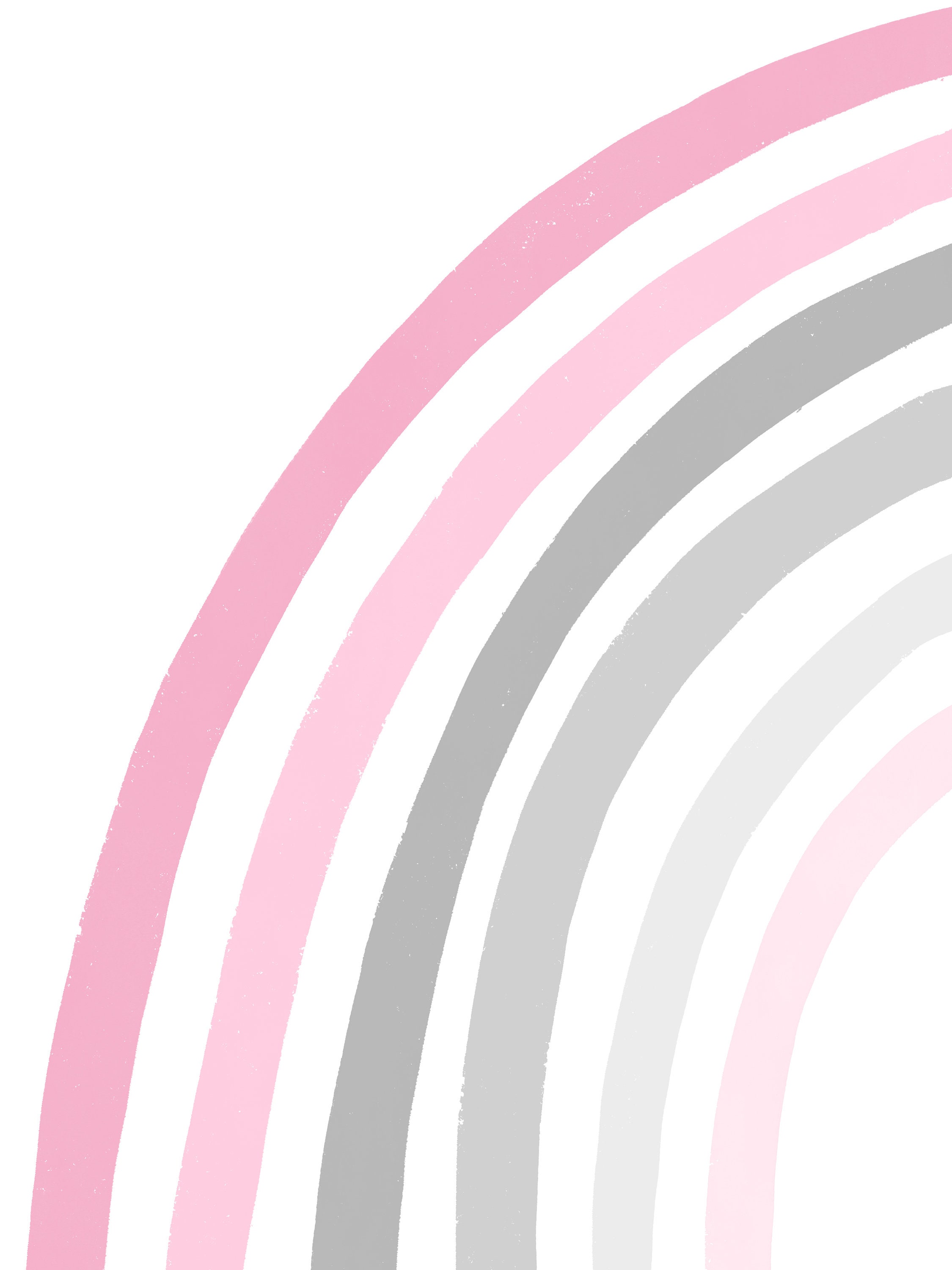 Pink Grey nursery decor rainbow nursery art Positive | Etsy