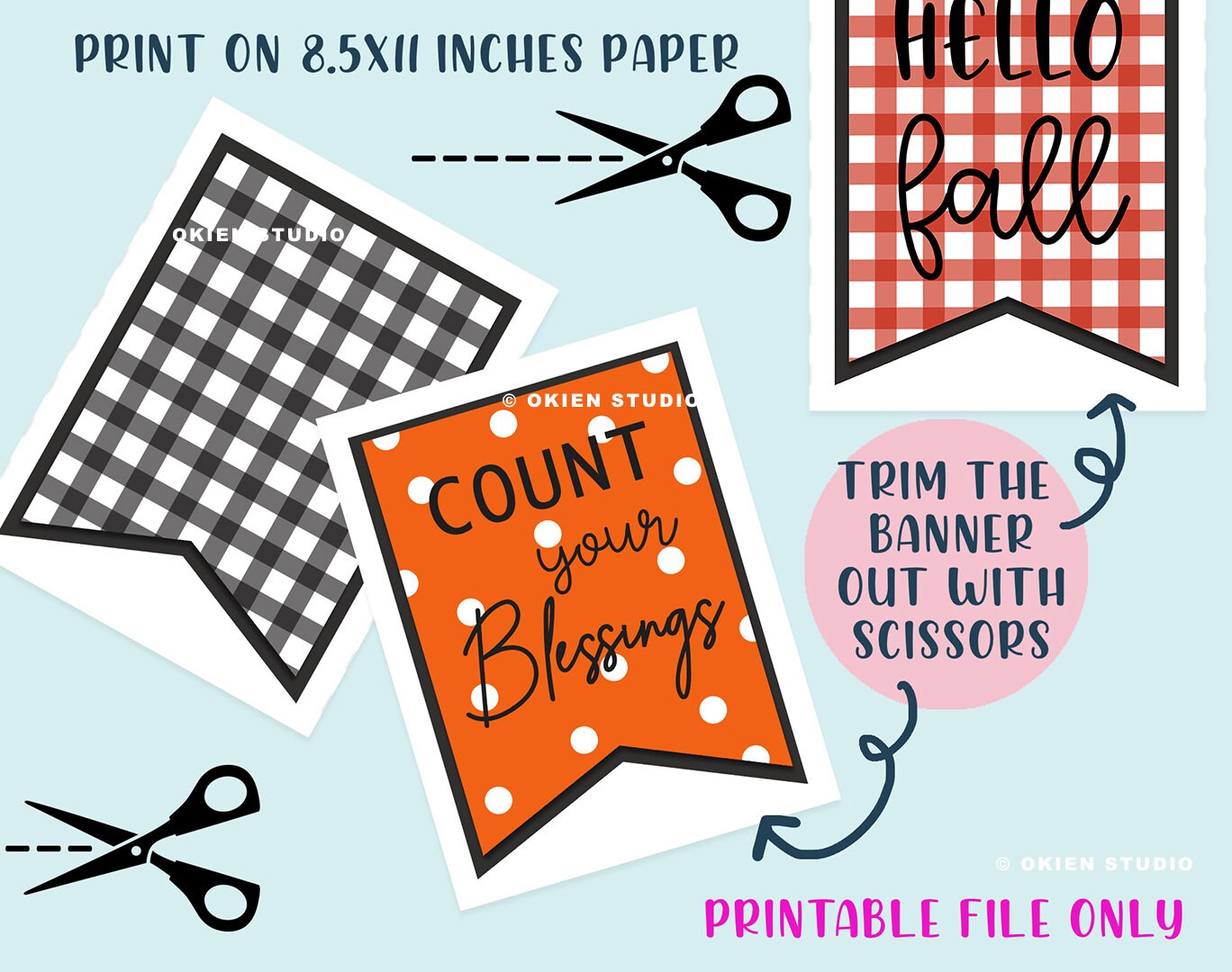 Fall Classroom Banner Printable: Thanksgiving Autumn Decor (PDF) - Etsy