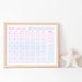 Monthly Planner, Printable & Goodnotes, Unicorn Color Calendar, Kawaii ...