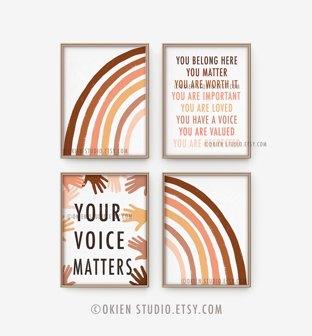 Inclusive Classroom Decor Prints: Your Voice Matters Positive Quote ...