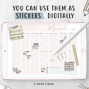 Neutral Stationery Clipart, Neutral Boho Classroom Labels, School ...