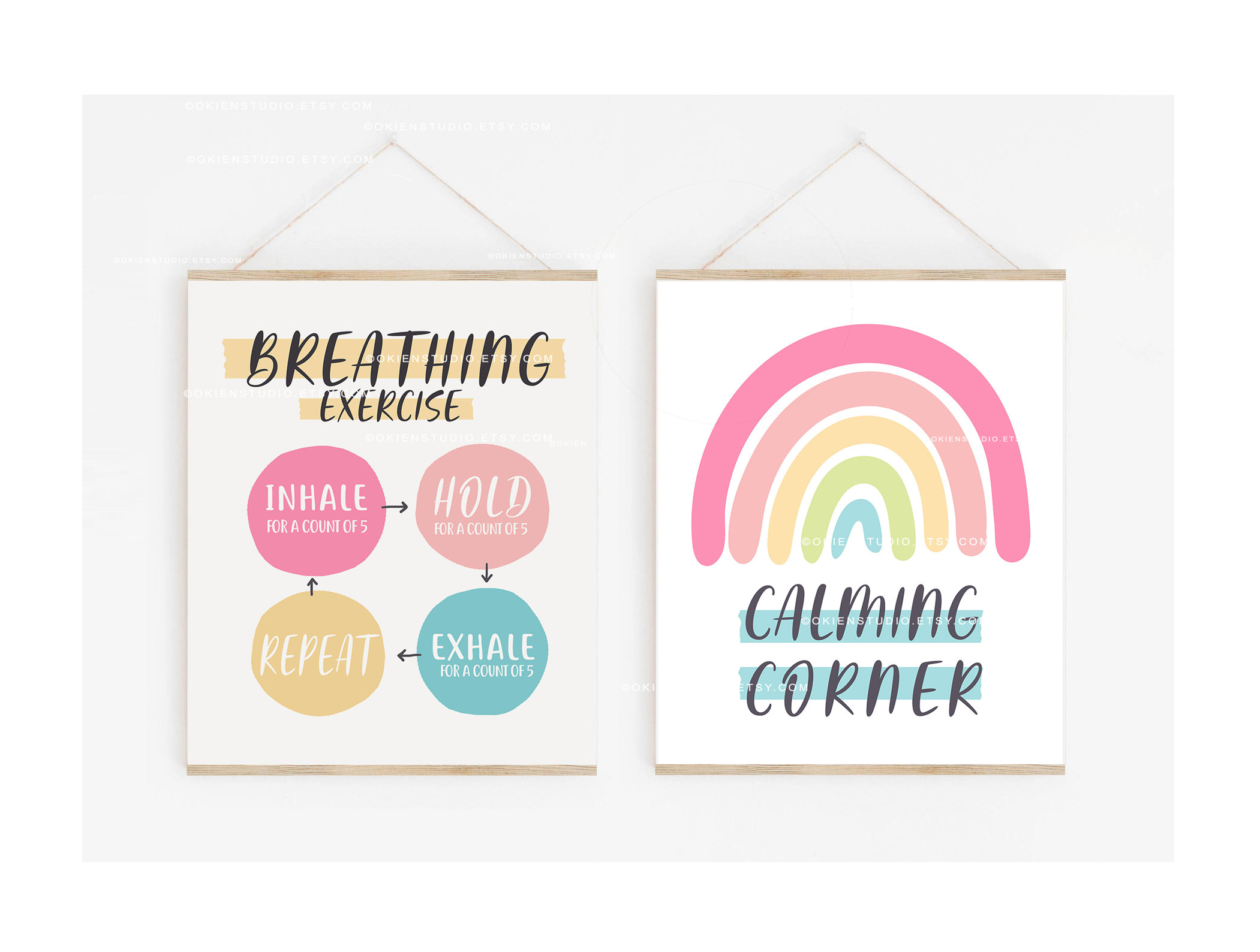 Calming Corner Calming Strategies Educational Posters | Etsy