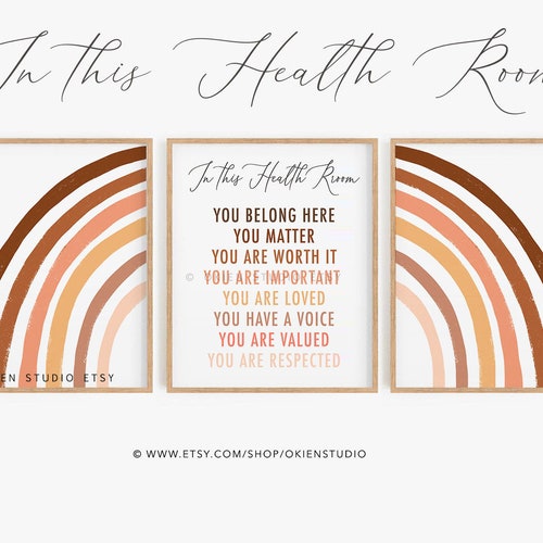 14 School Nurse Office Decor Posters Boho Health Clinic Wall - Etsy