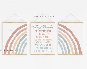 In This Room Sign Diversity Rainbow Poster Diversity | Etsy