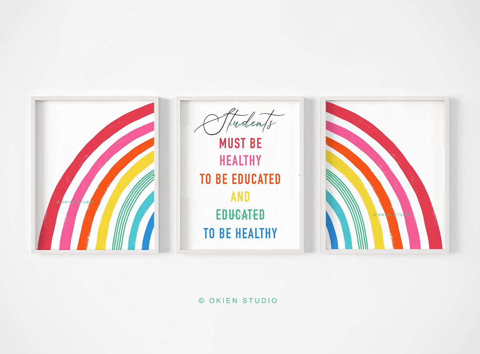 Students Must Be Healthy to Be Educated and Educated to Be - Etsy