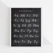 Printable, Chalkboard Poster, A-Z Poster, Alphabet Chart, English ...