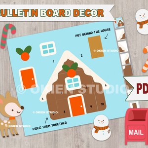 Winter Bulletin Board Kit, Christmas Printable Letters, DEC Bulletin ...