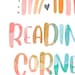 Printable Pink Boho Reading Corner Sign Rainbow Reading - Etsy Canada