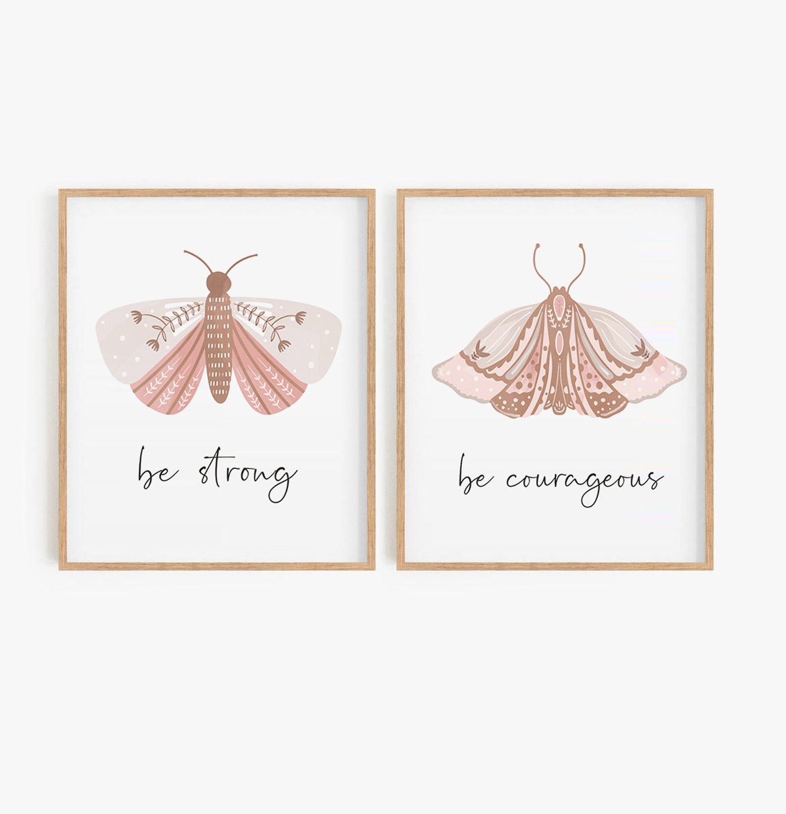Set of 3 Prints Boho Affirmations Wall Art Boho Butterfly - Etsy