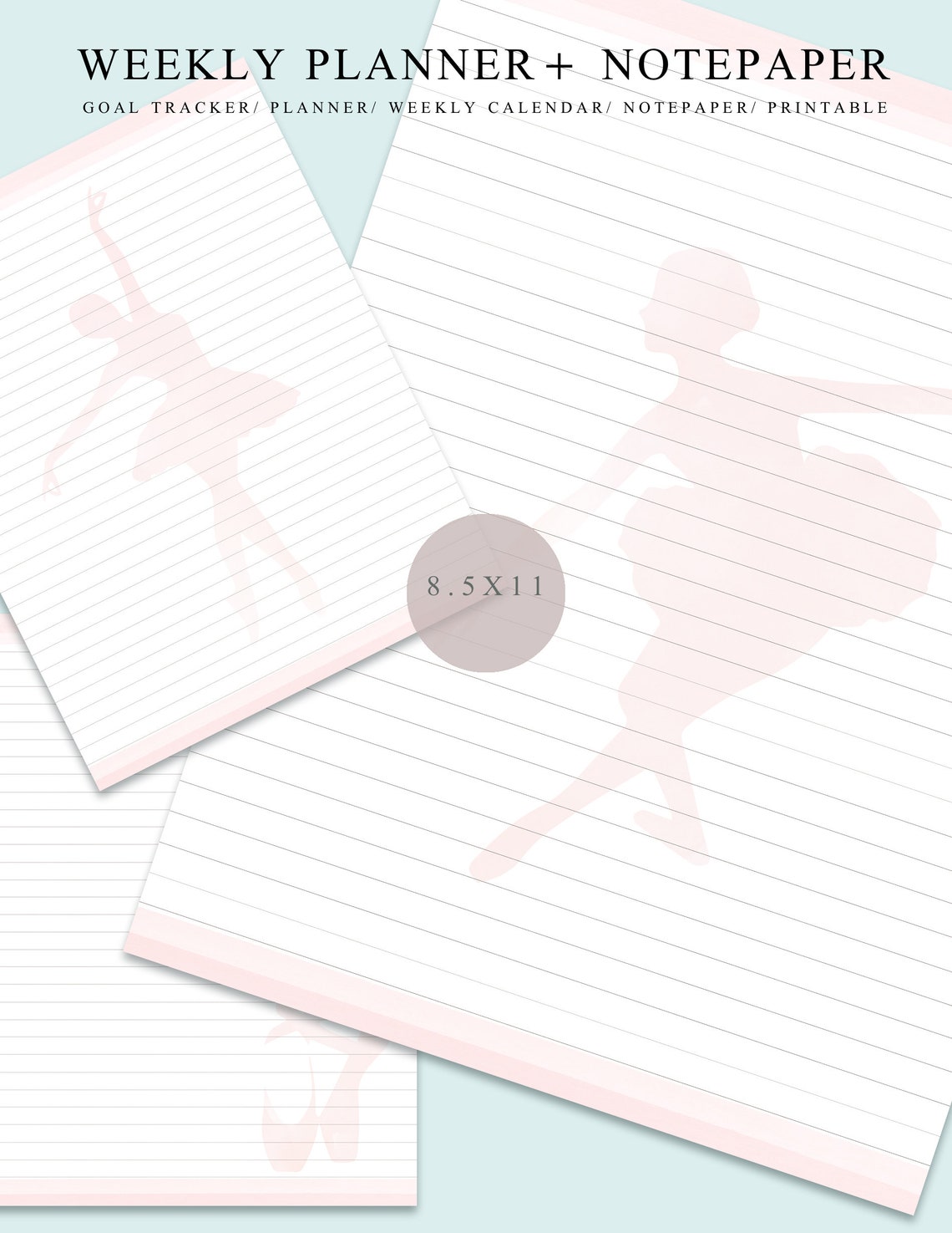 Dancer Planner Ballet Planner Printable Digital Planner - Etsy
