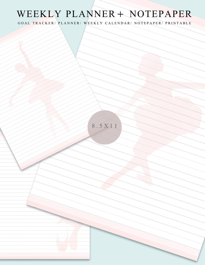 Dancer Planner Ballet Planner Printable Digital Planner - Etsy