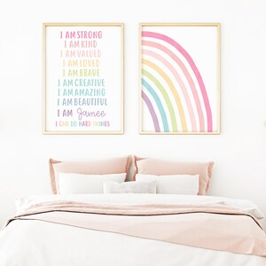 Printable Wall Art, Positive Affirmations Wall Art, Pastel Classroom ...