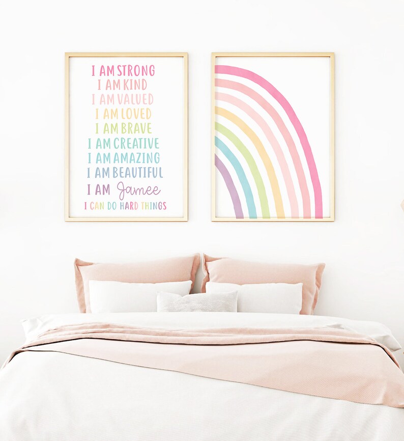 Printable Wall Art Positive Affirmations Wall Art Pastel - Etsy