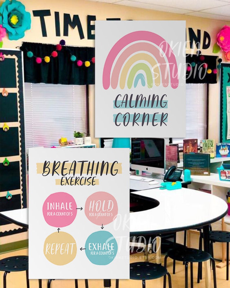 Calming Corner Calming Strategies Educational Posters | Etsy