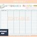 Editable Homeschool Attendance Sheet: Teacher Log (editable PDF) - Etsy