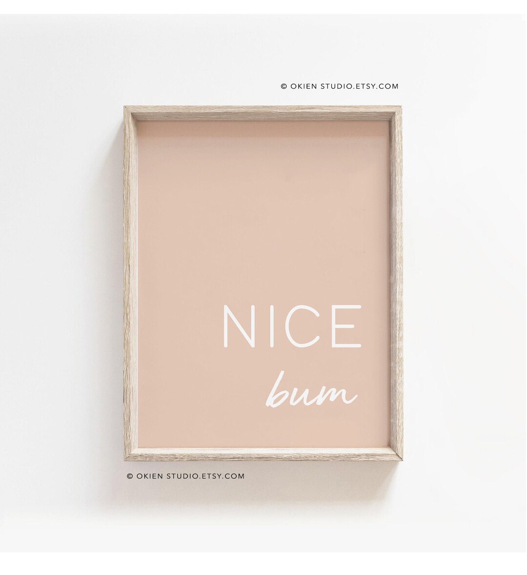 Nice Bum Print Bathroom Decor Bathroom Poster Toilet Print