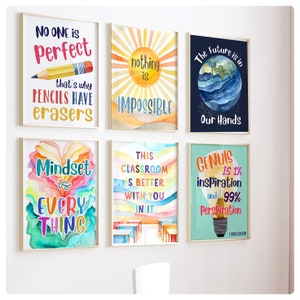 Neatz Growth Mindset Posters Classroom Decor, Classroom Motivational ...
