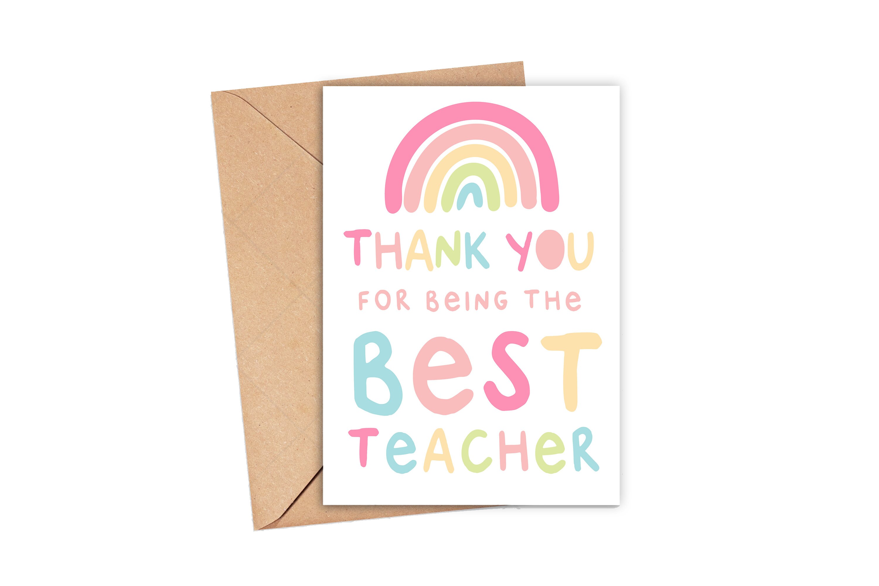 Teacher Card Printable Teacher Appreciation Day Printable - Etsy