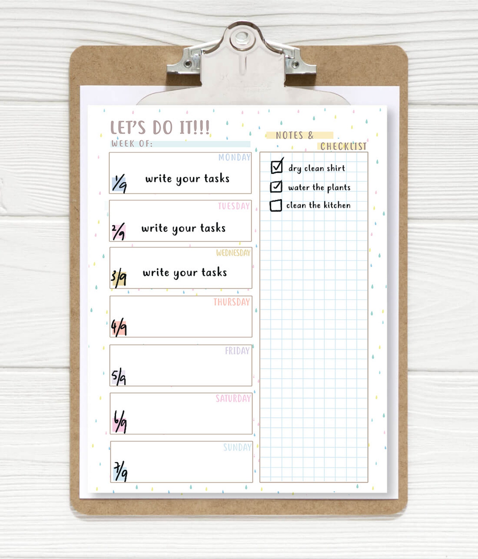 Checklists for EVERYTHING Planner Bundle Daily Routine - Etsy