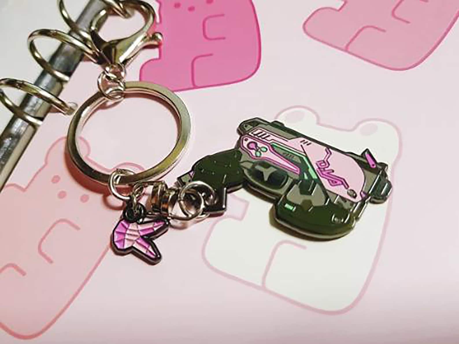 D.va Light Gun Keychain - Overwatch Dva Pistol Keychain - Dva Metal Key ...