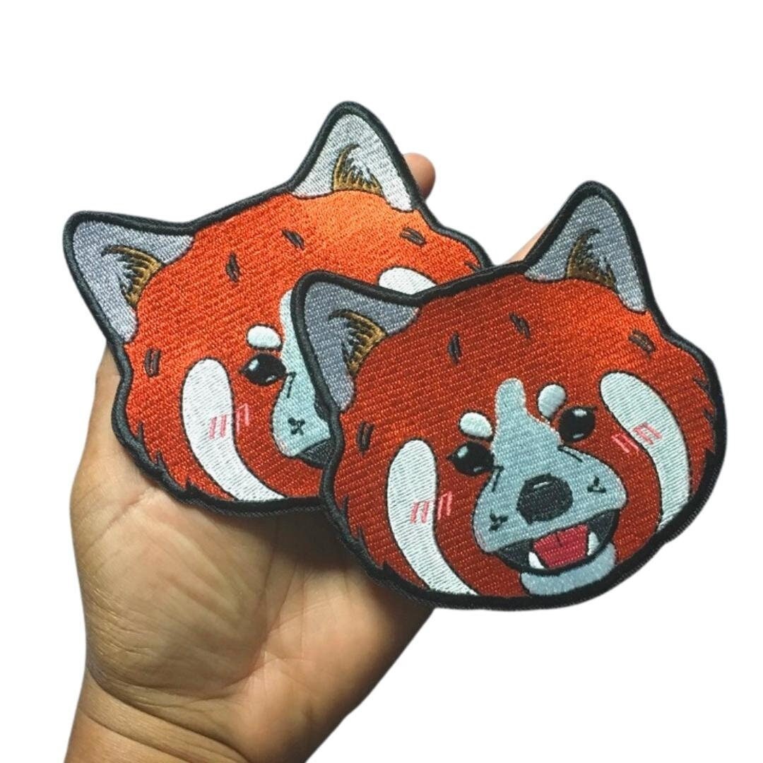 Cute Iron-on Panamzing Embroidered Patch 4in by 4in Red Panda for ...
