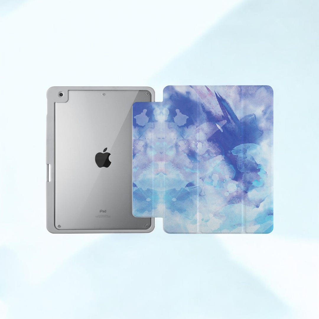 Slim iPad Case With Built-in Pencil Holder - Clear Back Cover for 2024 ...