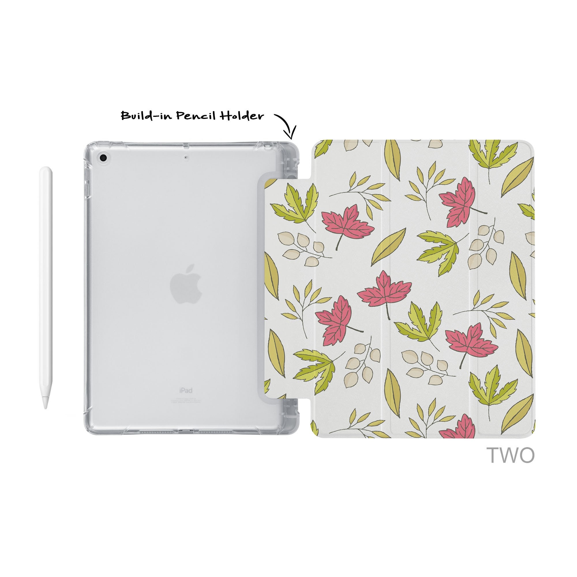 IPad Soft TPU Clear Back Smart Cover With Build-in Apple Pencil Holder ...