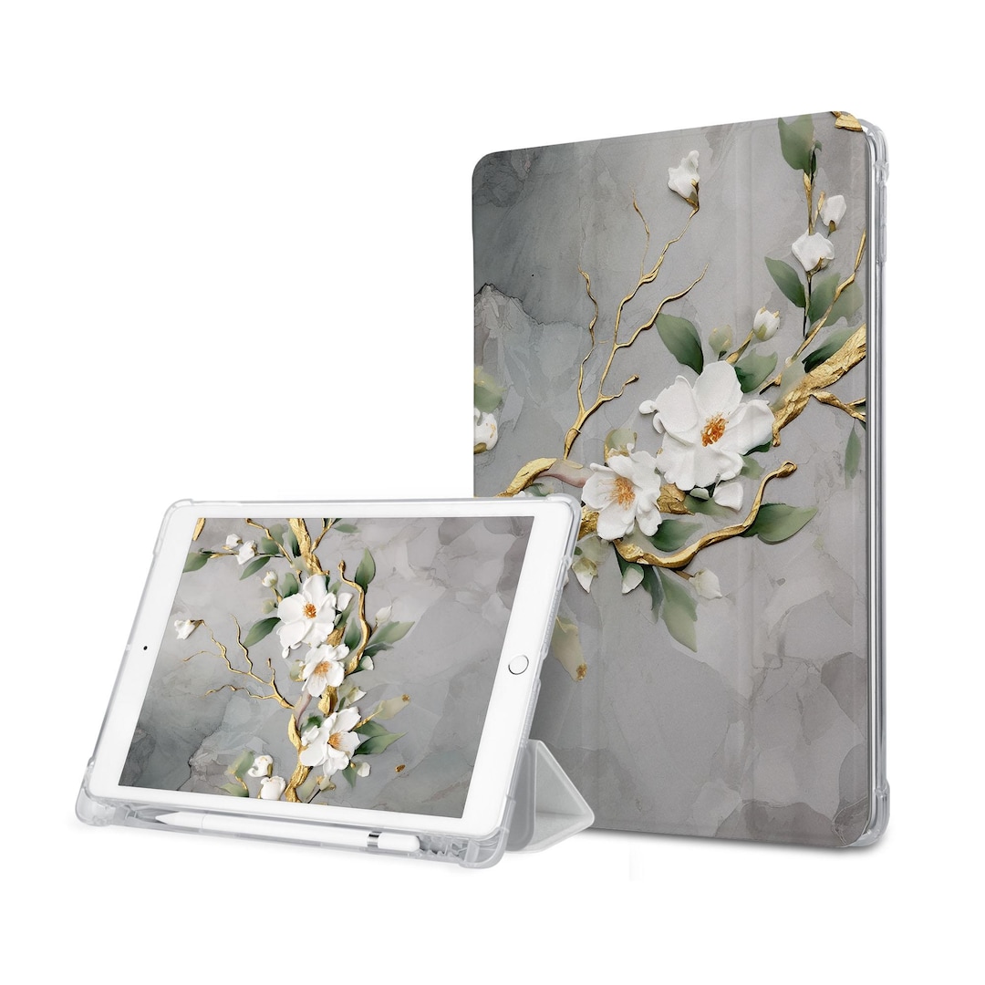 IPad Soft TPU Clear Back Smart Cover With Build-in Apple Pencil Holder ...