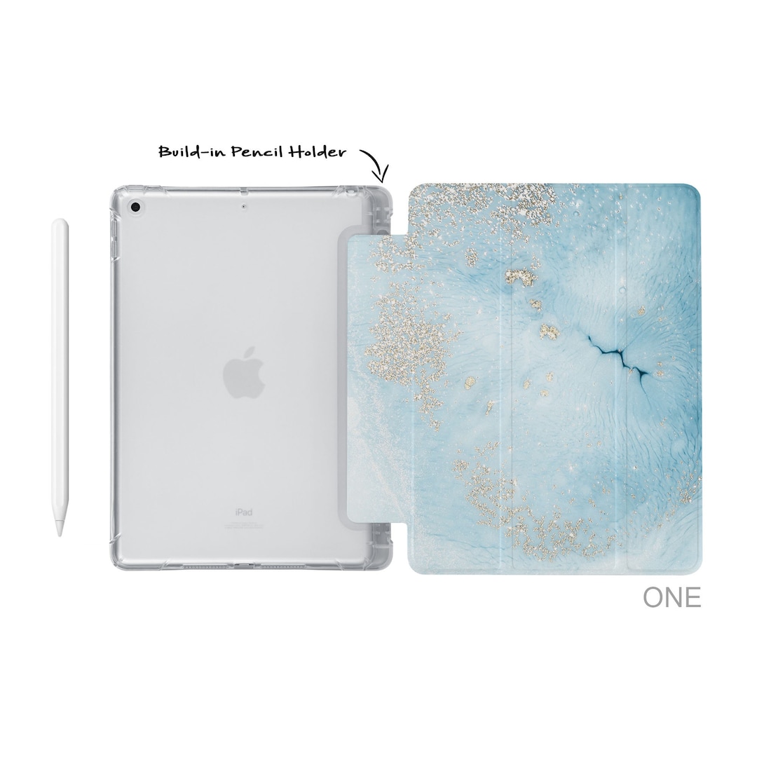 IPad Soft TPU Clear Back Smart Cover With Build-in Apple Pencil Holder ...