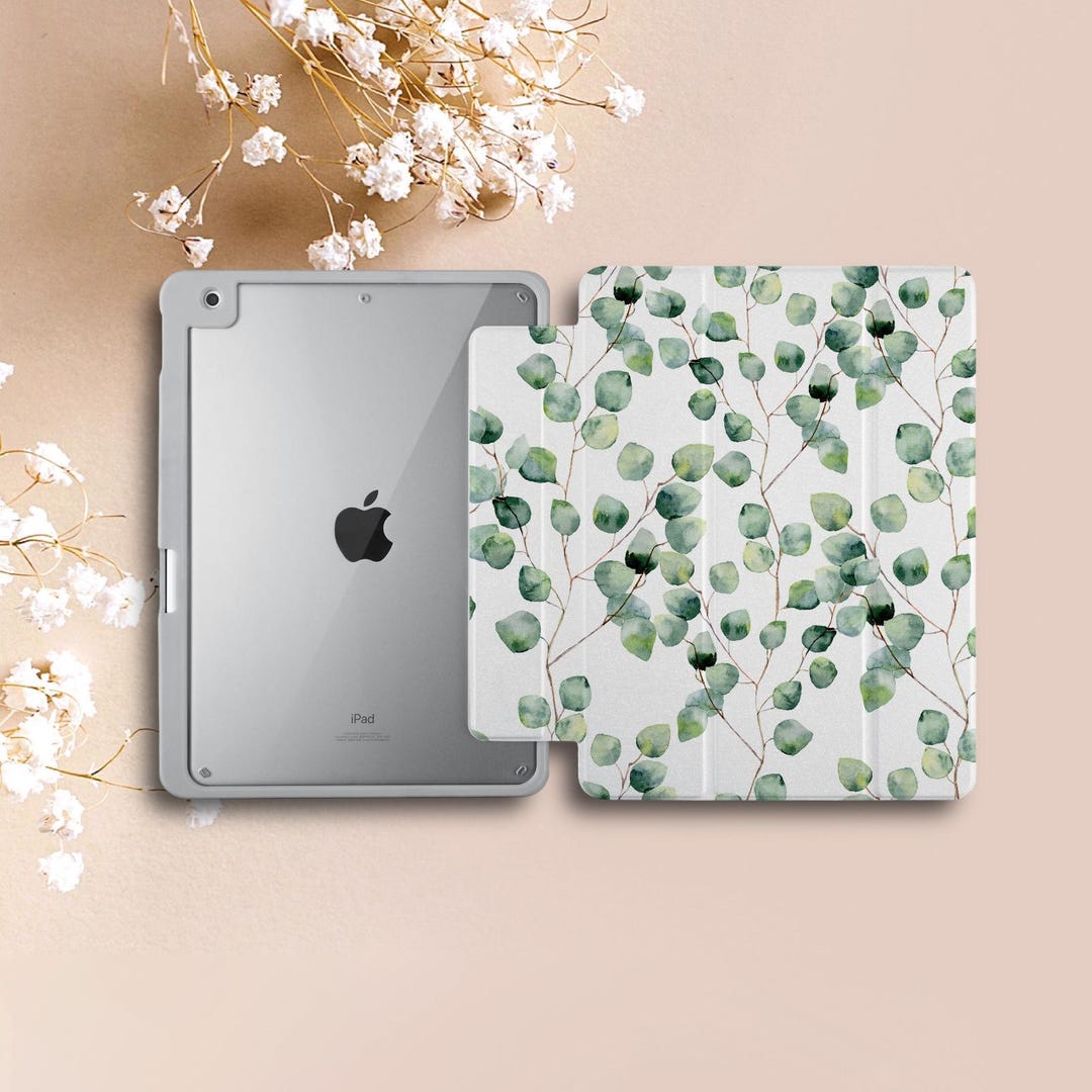 Slim iPad Case With Built-in Pencil Holder - Clear Back Cover for 2024 ...