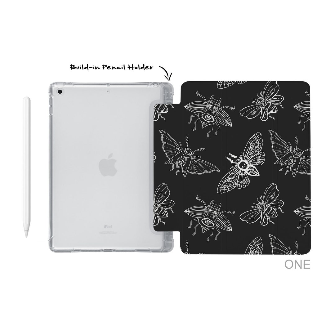 IPad Soft TPU Clear Back Smart Cover With Build-in Apple Pencil Holder ...
