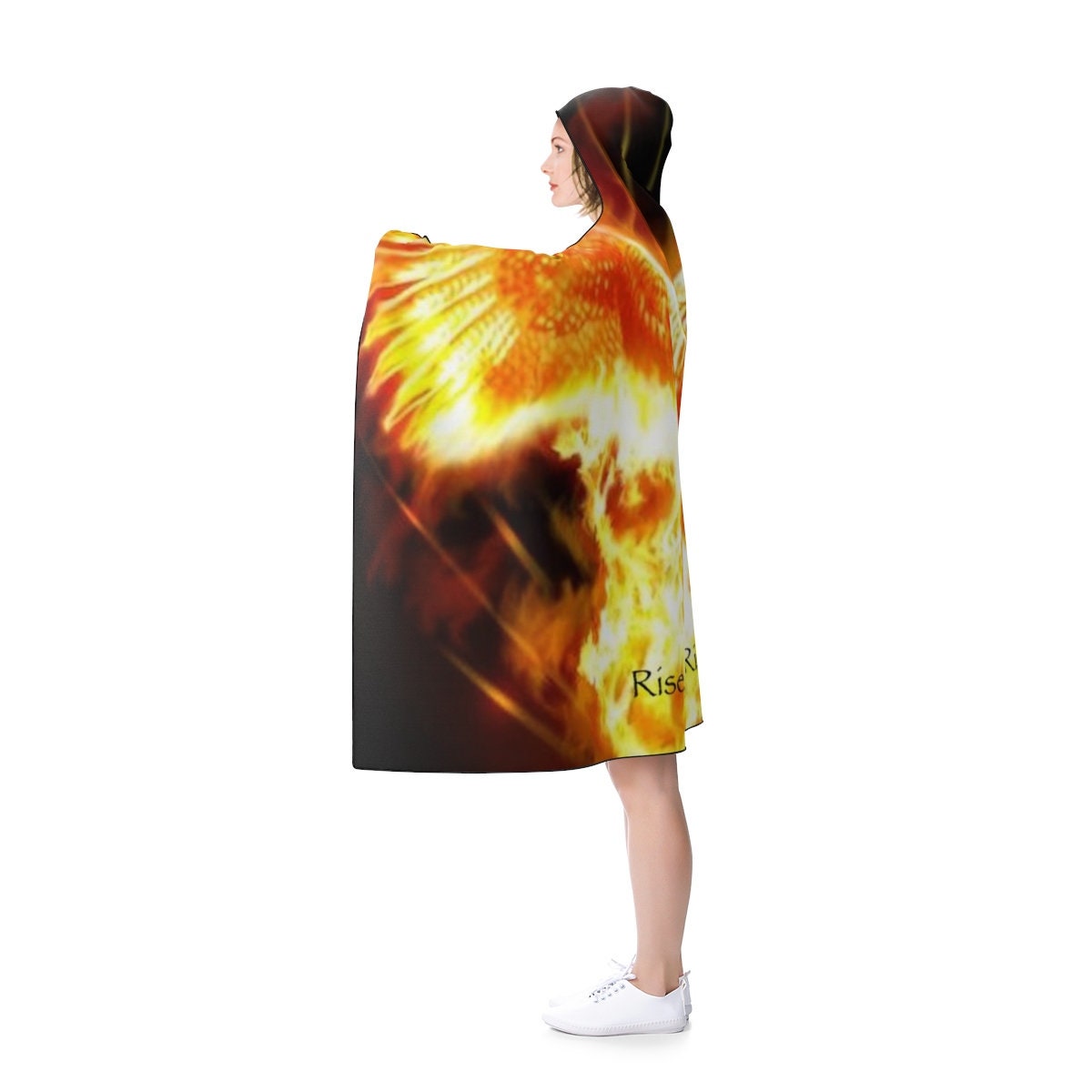 Rising Phoenix Hooded Blanket - Etsy