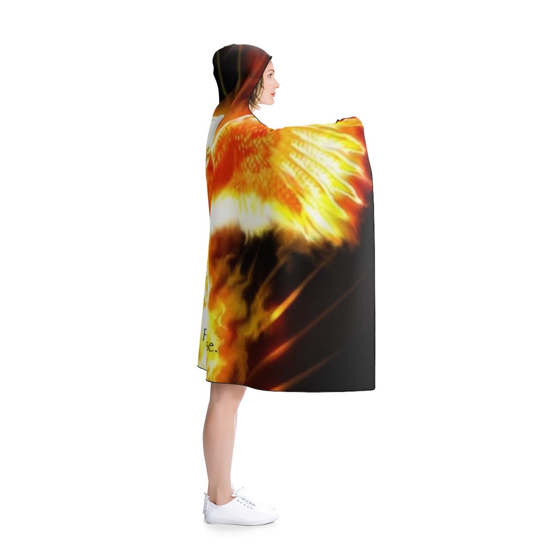 Rising Phoenix Hooded Blanket - Etsy