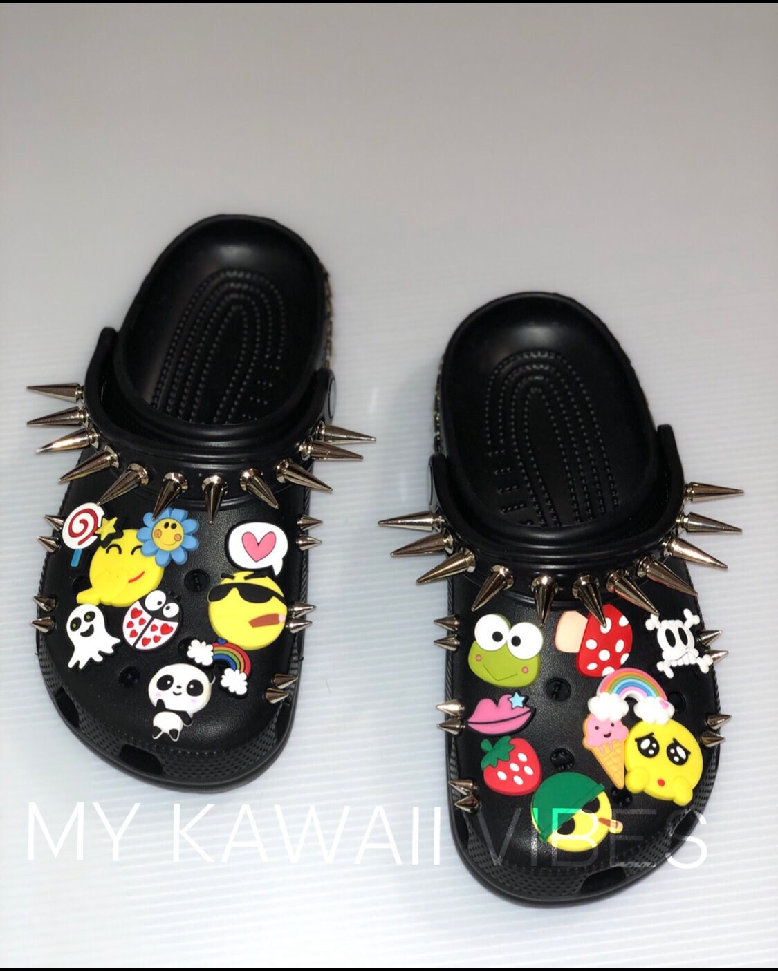 CUSTOM CROCS / goth crocs the kawaii crocs | Etsy