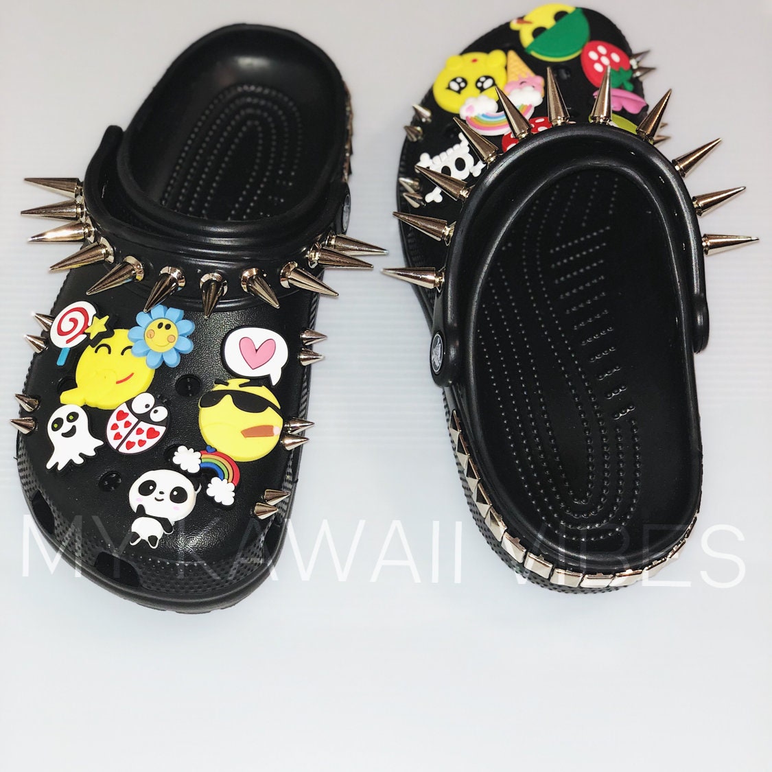 CUSTOM CROCS / goth crocs the kawaii crocs | Etsy