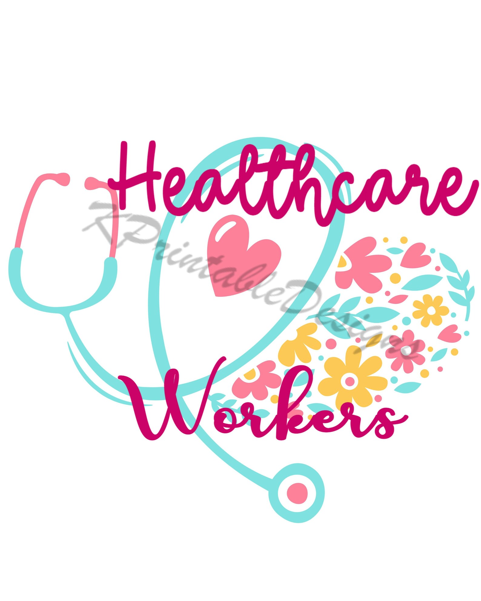 Healthcare Workers Printable Design JPG Filepng - Etsy