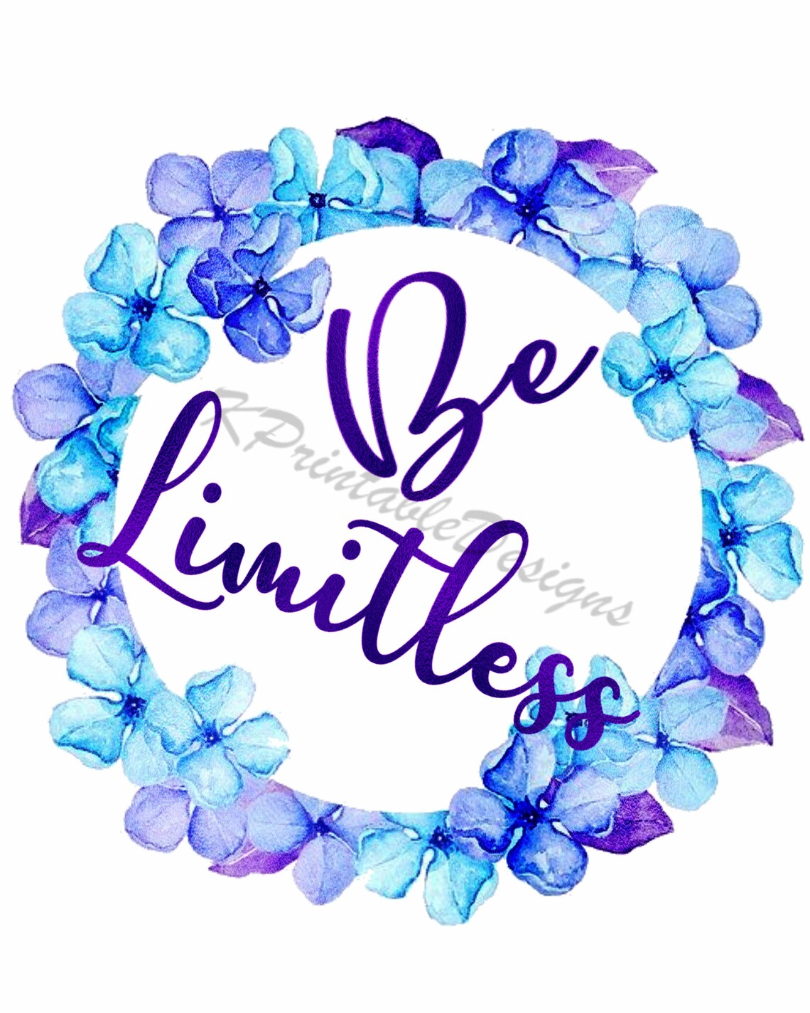 Be Limitless Printable Design Art JPG File PNG Filestrong - Etsy