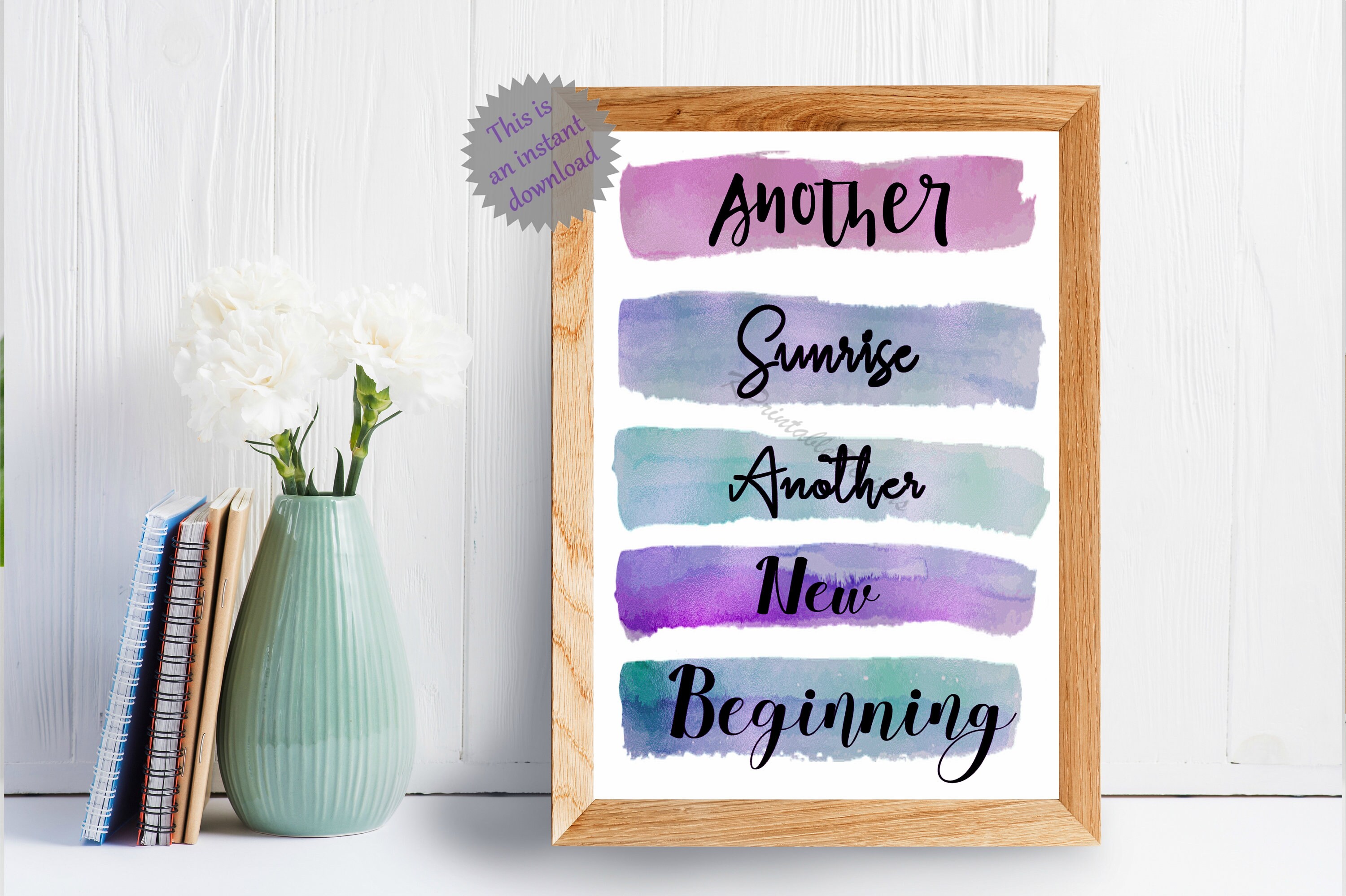 Another Sunrise Another New Beginning Printable Design JPG Files PNG ...