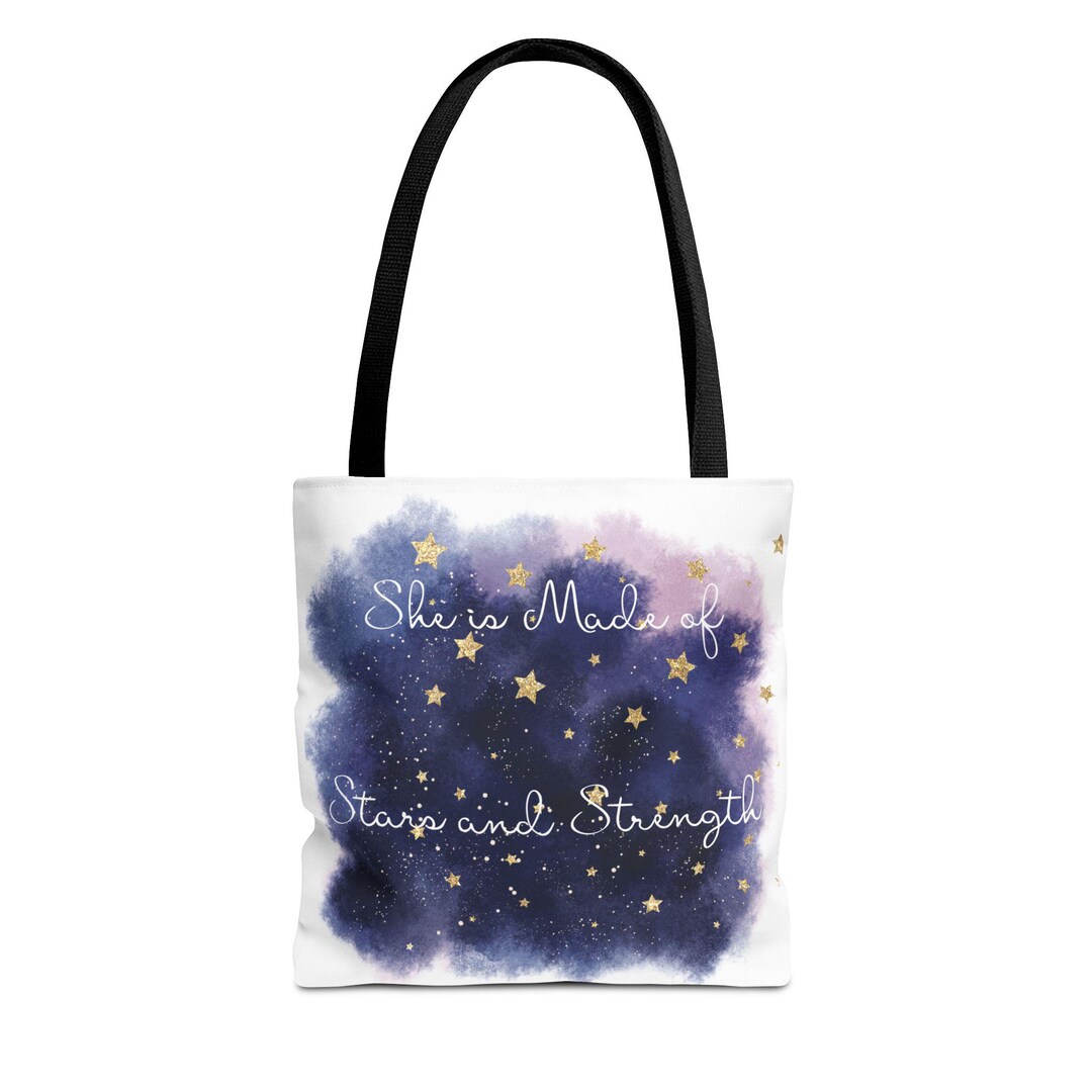Cosmic Tote Bag: She's Made of Stars - Inspirational Galaxy Print - Etsy