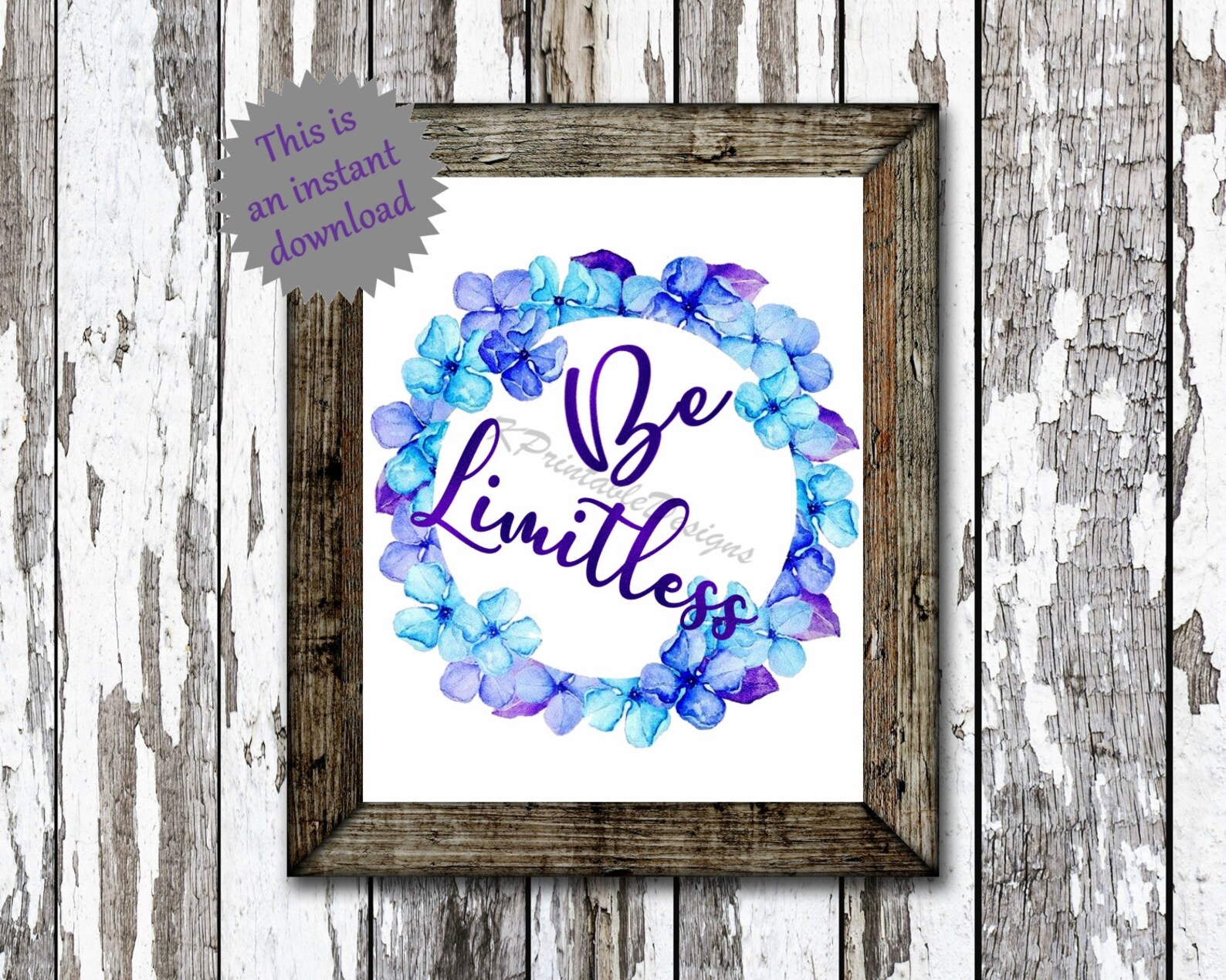 Be Limitless Printable Design Art JPG File PNG Filestrong - Etsy
