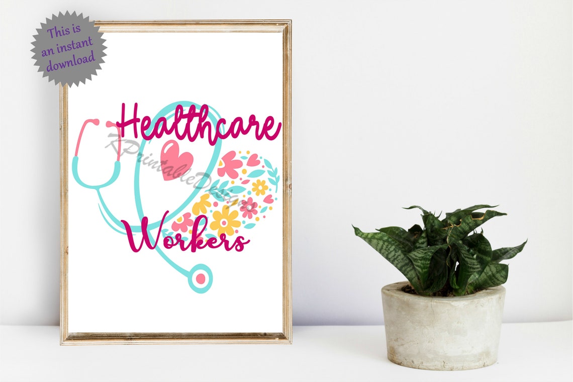 Healthcare Workers Printable Design JPG Filepng - Etsy
