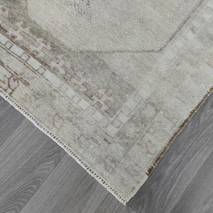 Runner 3x11 Feet Turkish Rug, Neutral Vintage Runner, Faded Runner ...