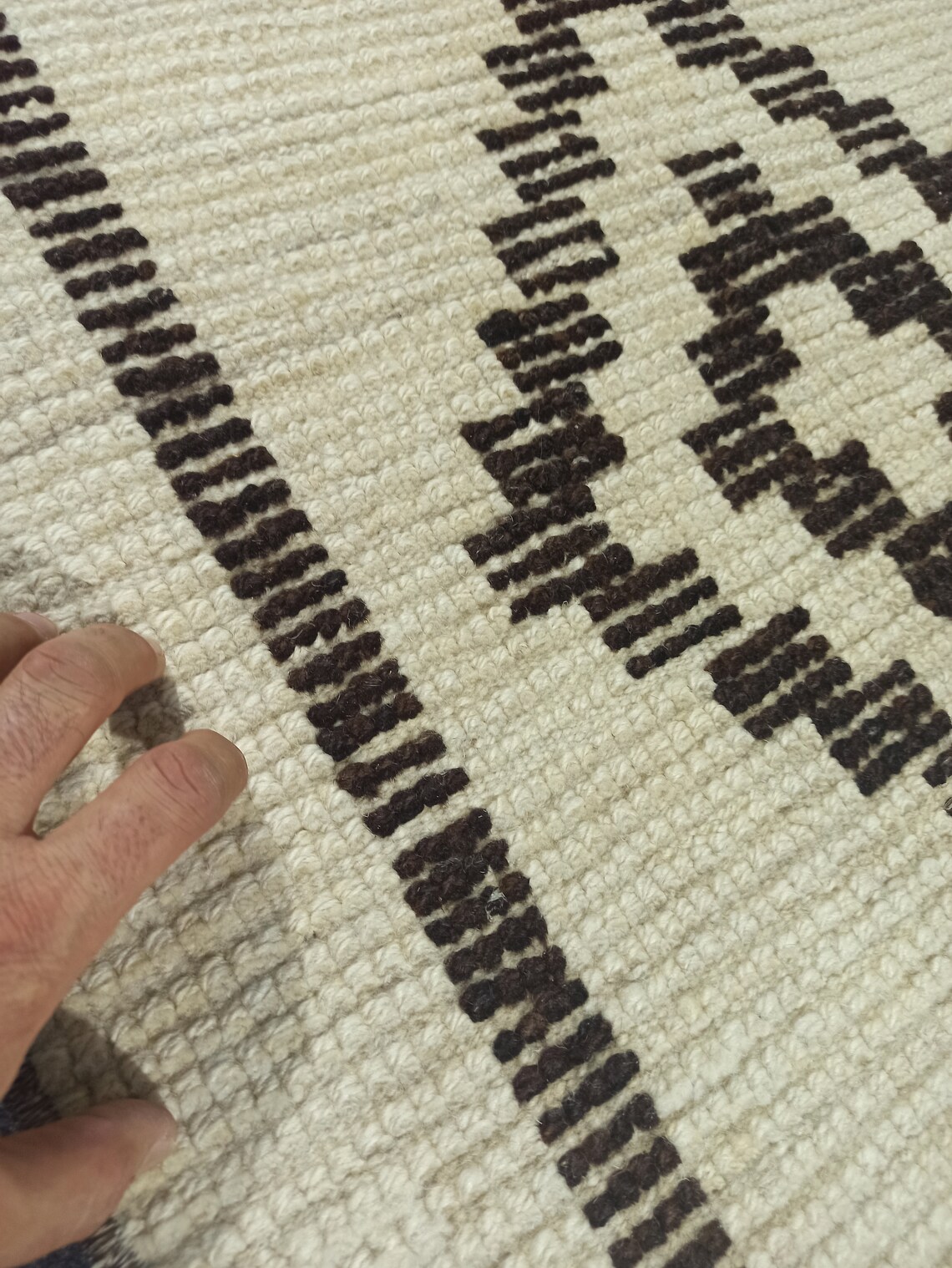 2x11 Kurdish Herki Vintage Neutral Rug Runner | Etsy