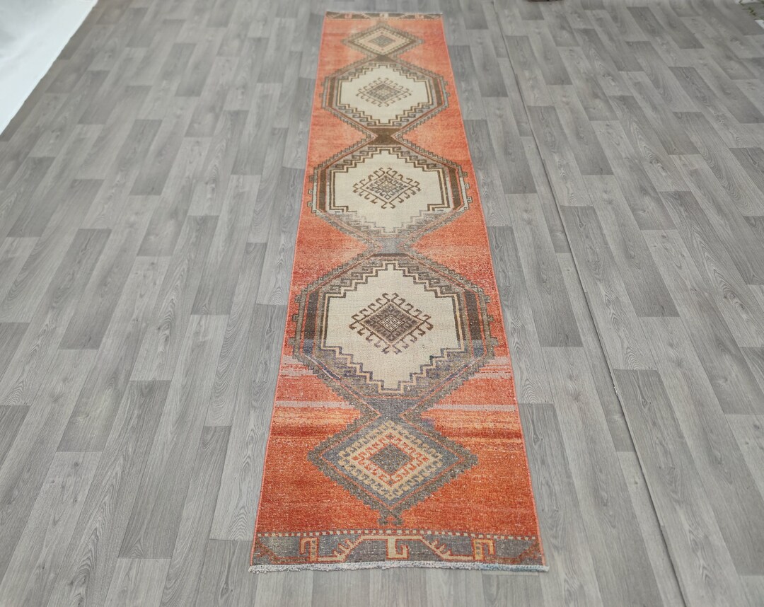 3X13 RUNNER 3X14, Turkish Vintage Runner, Faded Runner, Bohemian Runner ...
