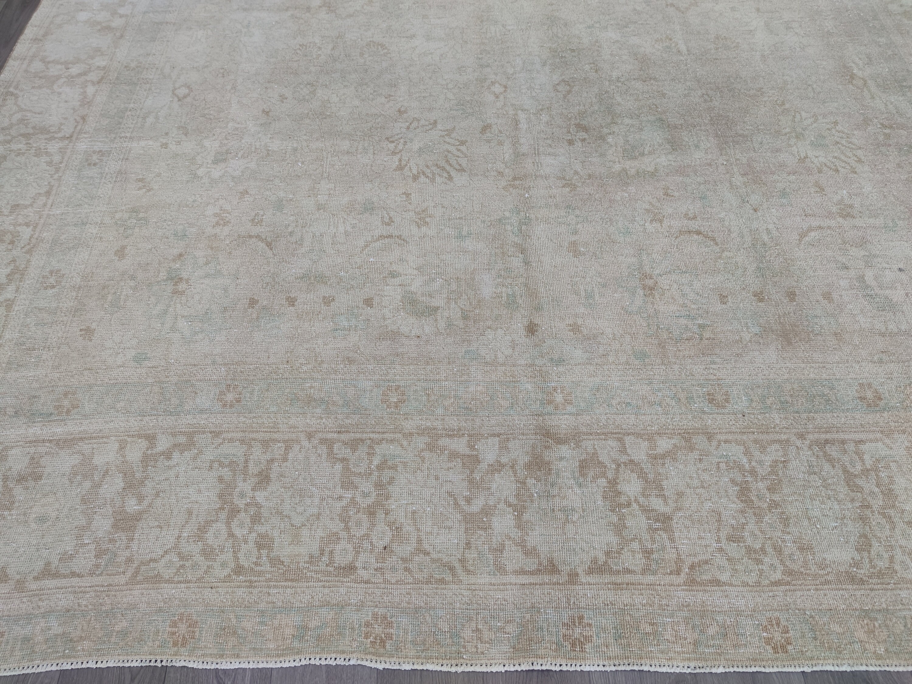 Unique Abrash Rug Turkish Vintage Neutral Area Rug 9x12 Feet - Etsy