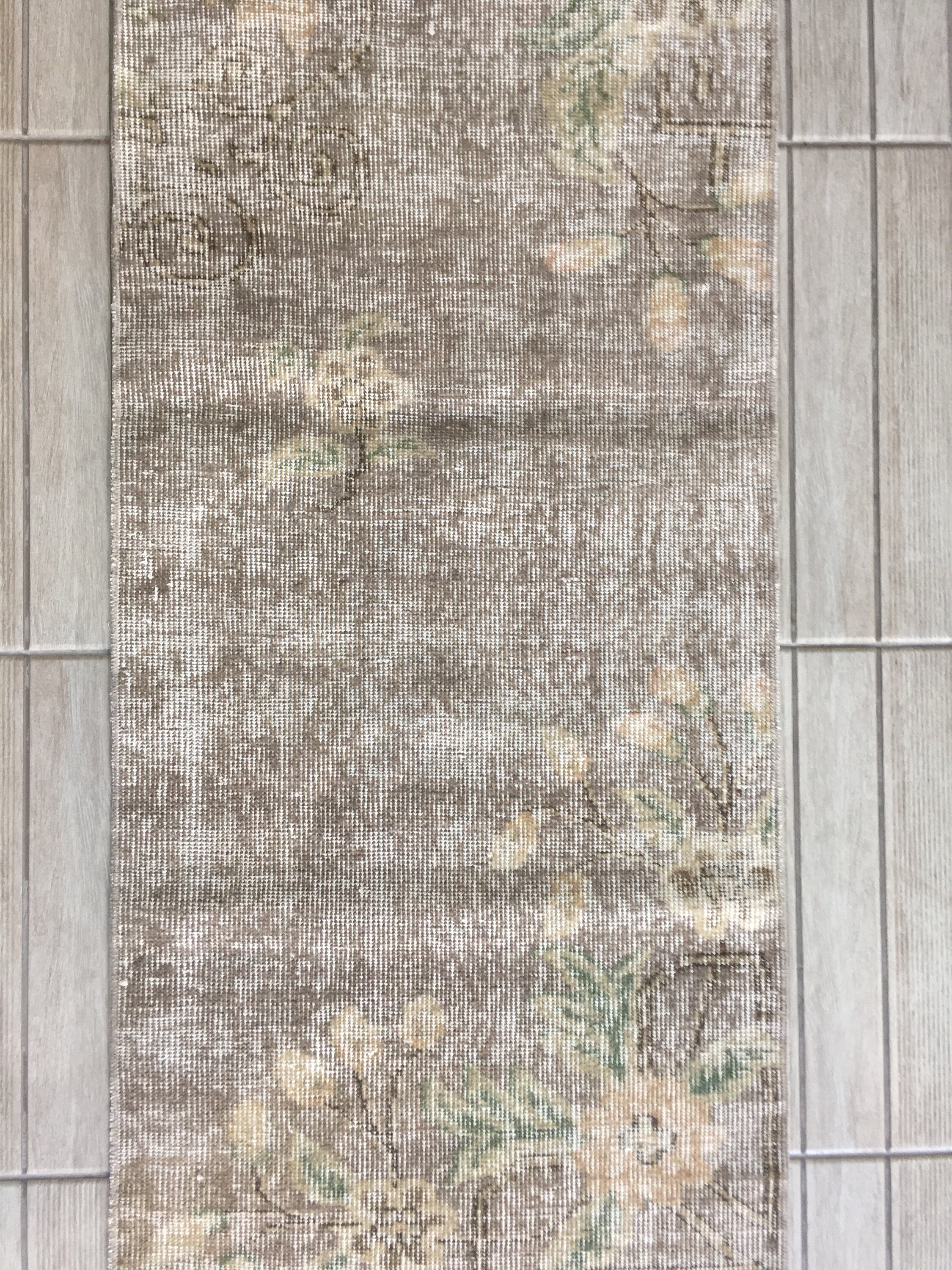 2x7 Neutral runner rug Beige and cream floral kitchen | Etsy