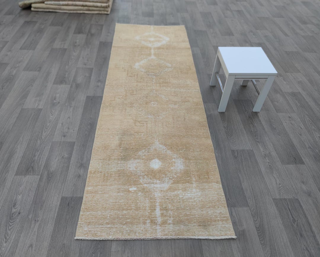 Neutral Runner 3x9, Vintage Runner Turkish, Laundry Runner Bathroom ...