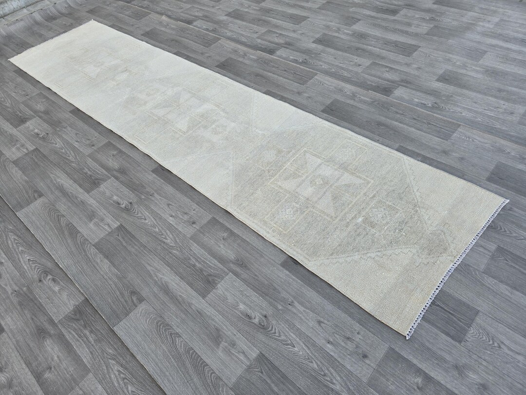 3X13 WIDE RUNNER 3X12 RUG, Neutral Vintage Runner, Wide Long Runner ...