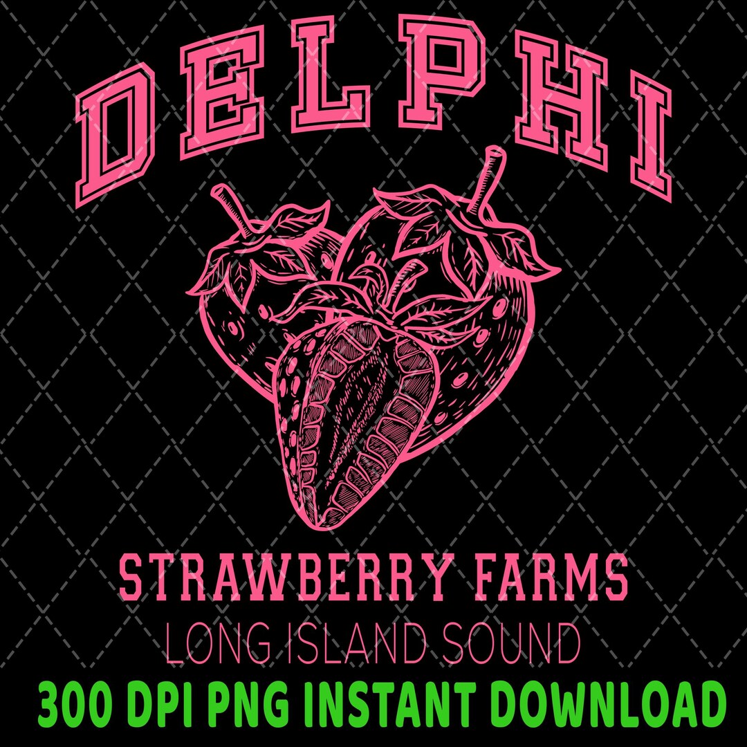 Delphi Strawberry Farms Digital Print PNG | Instant Download |percy ...